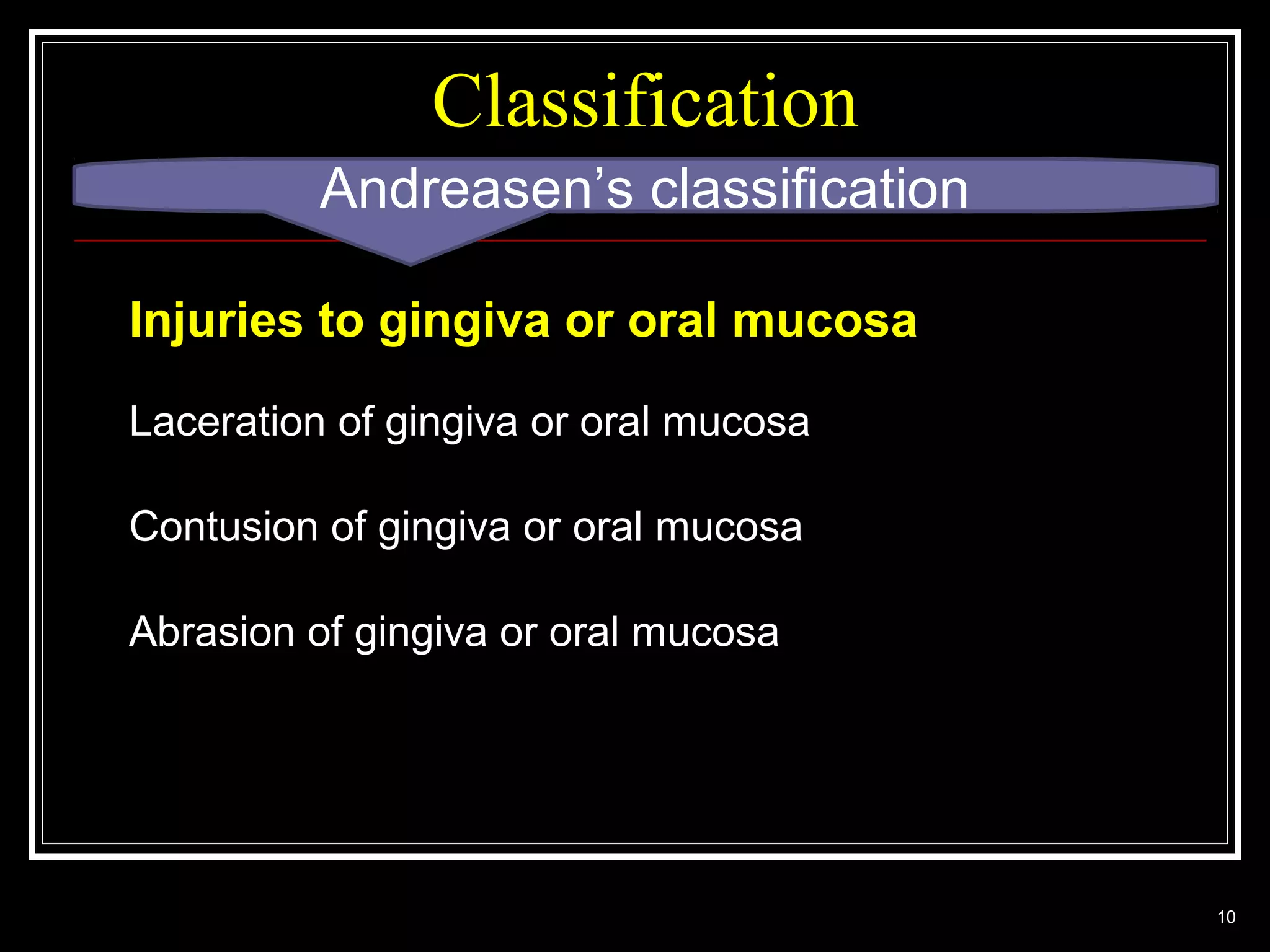 Management of traumatic lesions to primary dentition | PPT