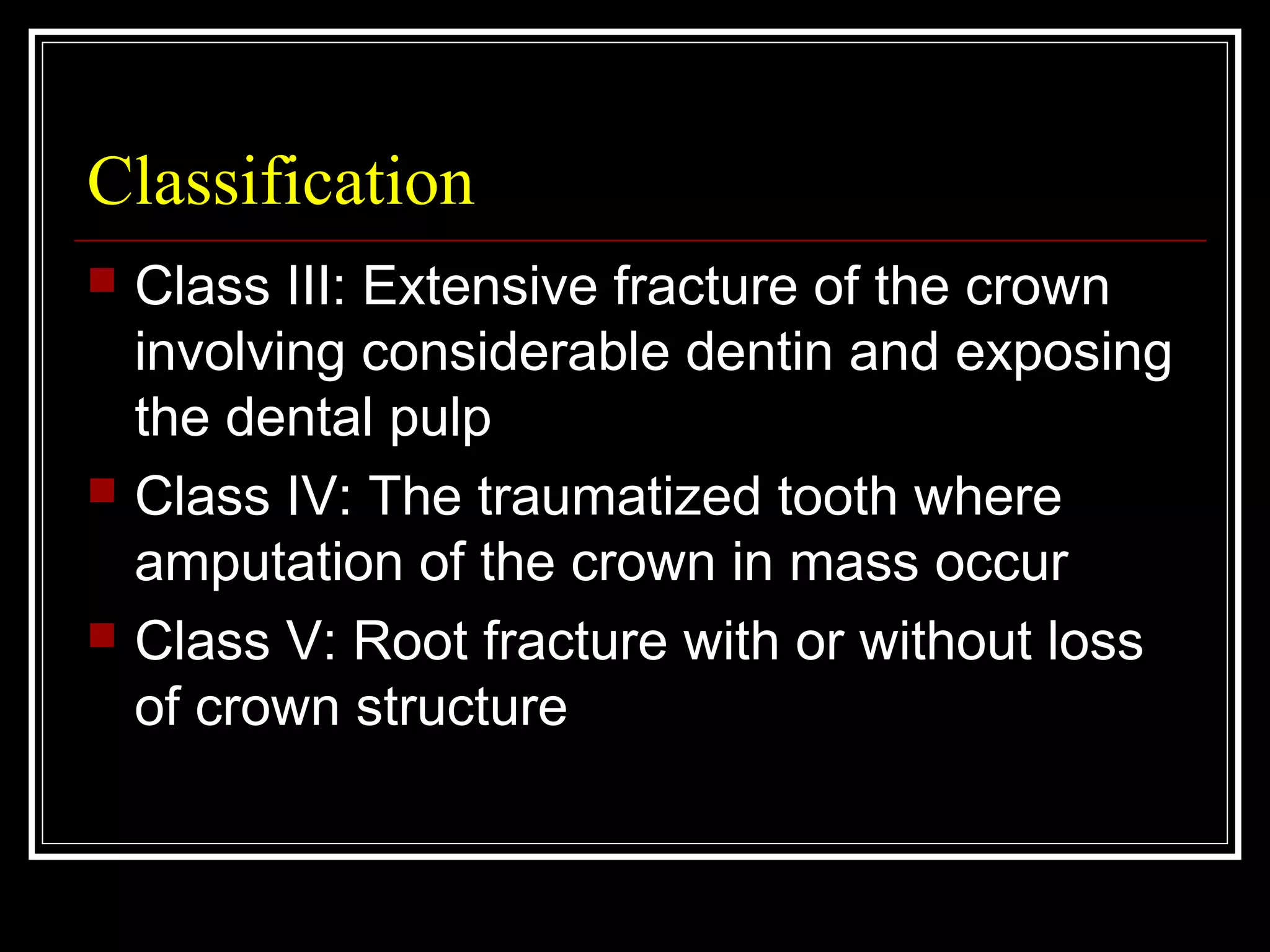 Management of traumatic lesions to primary dentition | PPT