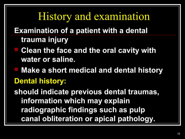 Management of traumatic lesions to primary dentition | PPT