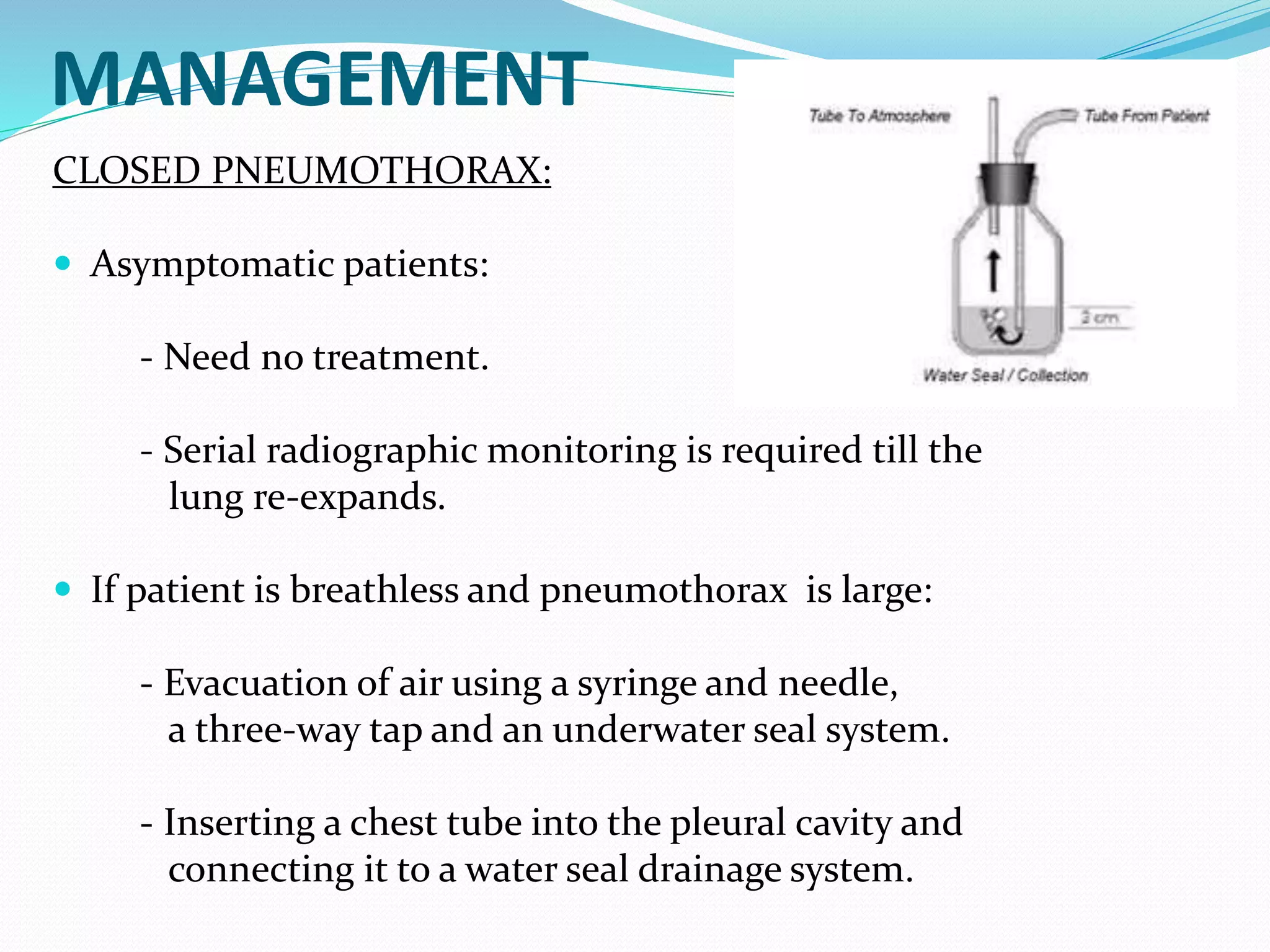 Management of traumatic pneumothorax and haemothorax | PPTX