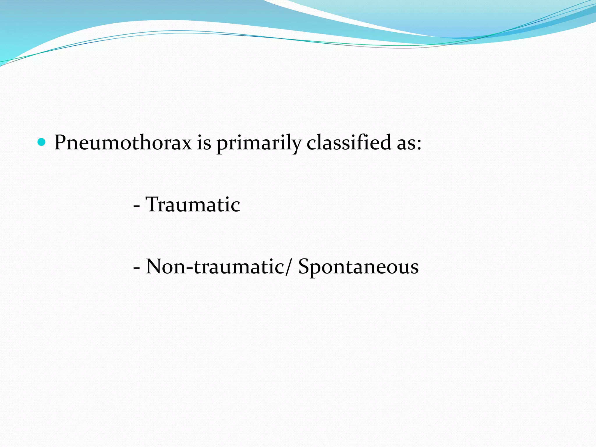 Management of traumatic pneumothorax and haemothorax | PPTX