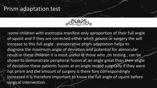 Management of tropia by prisms.pptx | Eye and Vision Conditions ...