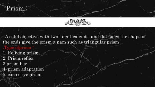 Management of tropia by prisms.pptx | Eye and Vision Conditions ...