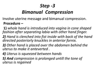 Management of true postpartum hemorrage | PPTX