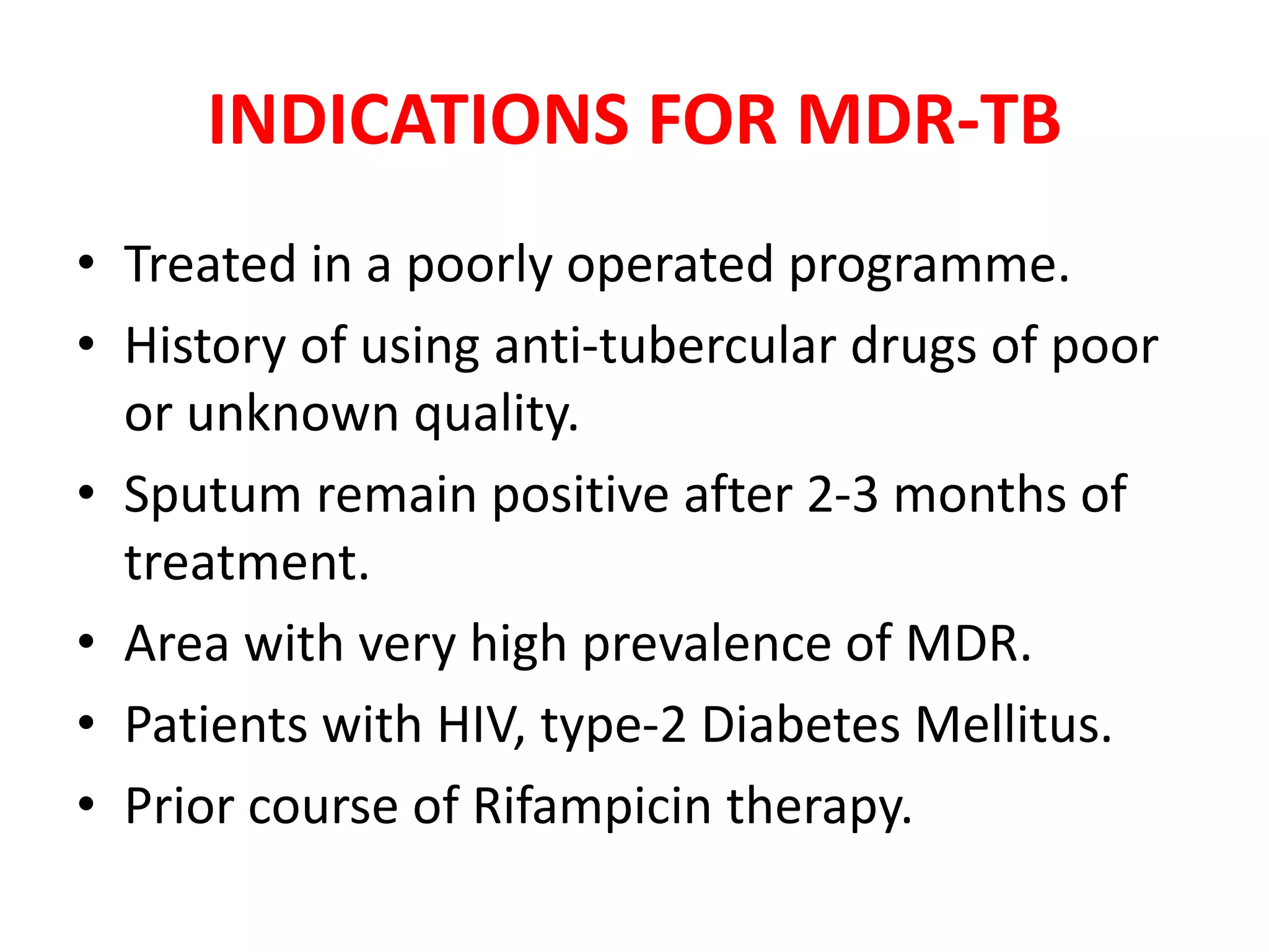 Tuberculosis- management and treatment | PPTX
