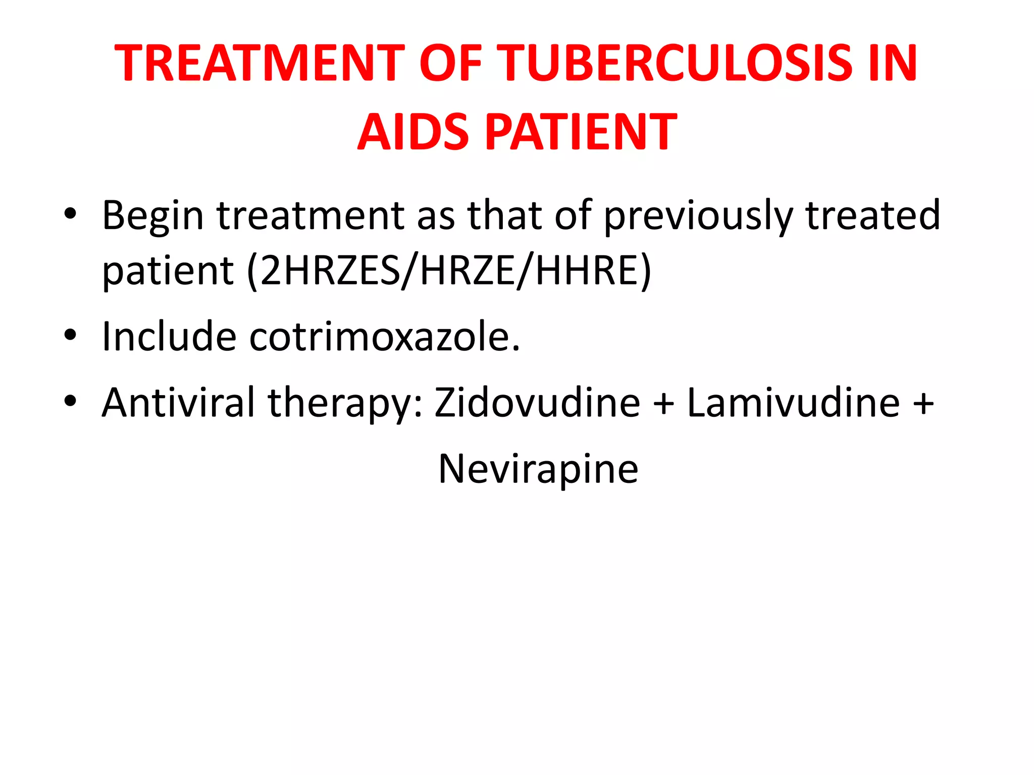 Tuberculosis- management and treatment | PPTX