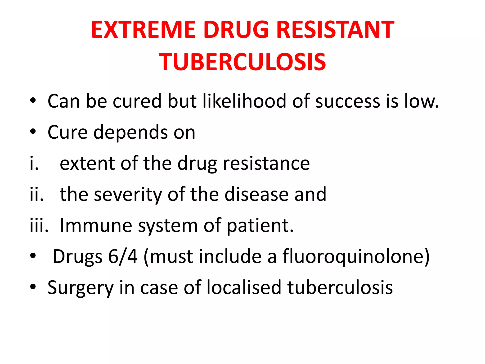 Tuberculosis- management and treatment | PPTX