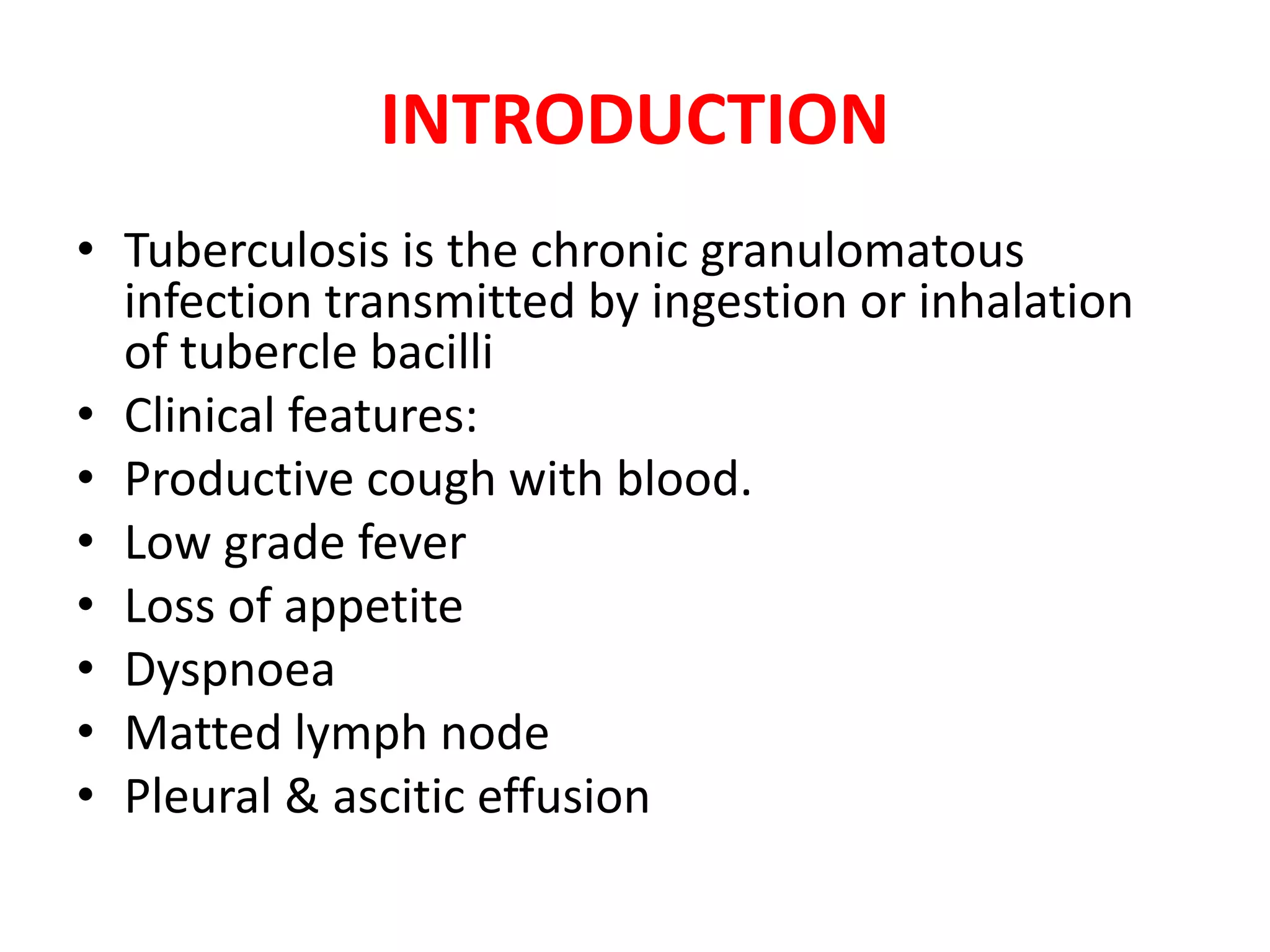 Tuberculosis- management and treatment | PPTX