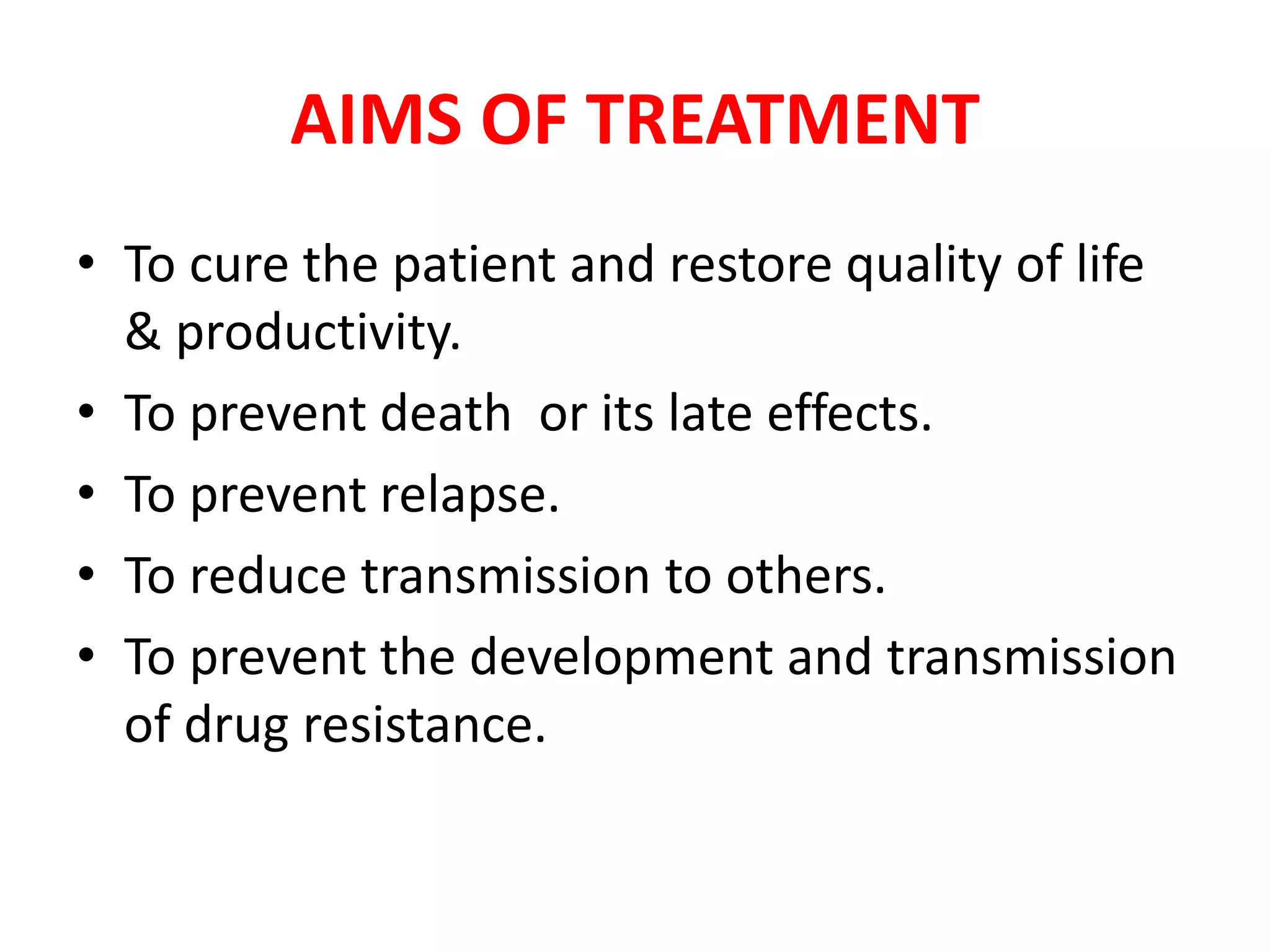 Tuberculosis- management and treatment | PPTX