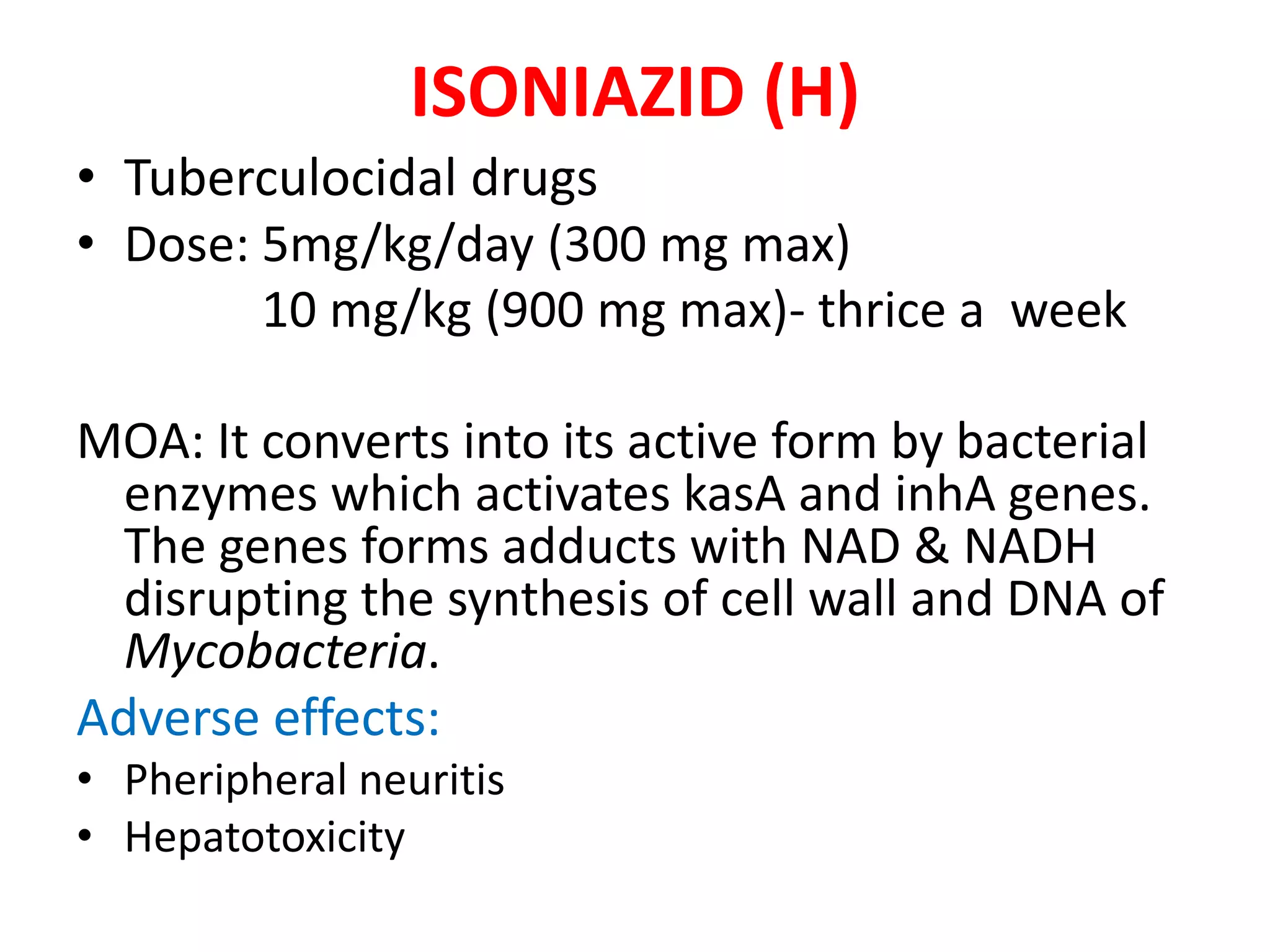 Tuberculosis- management and treatment | PPTX