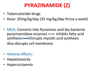 Tuberculosis- management and treatment | PPTX