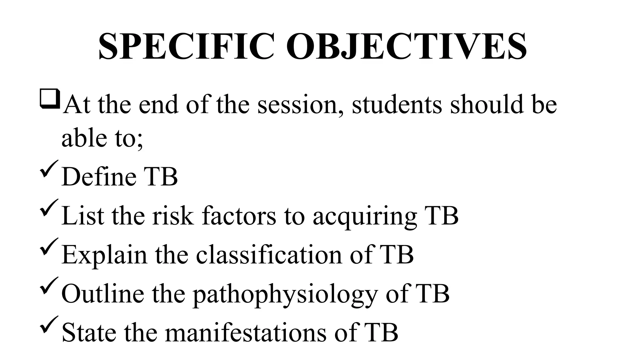 Management of Tuberculosis the respiratory conditions.pptx