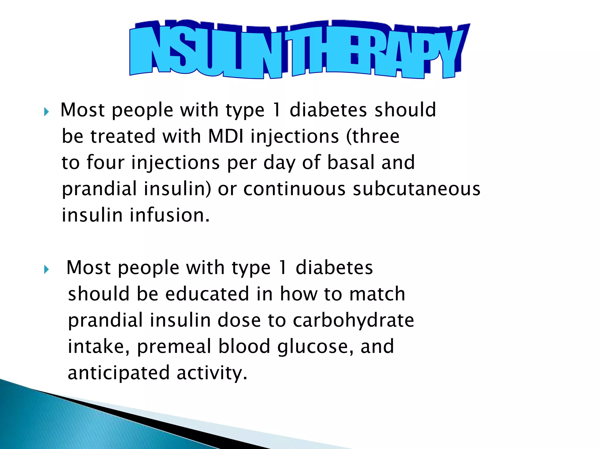 Management of TYPE 1 DIABETES MELLITUS | PPTX