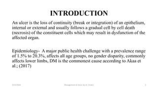 Management of cutaneous ulcers by Dr. Terdoo M.I .pptx
