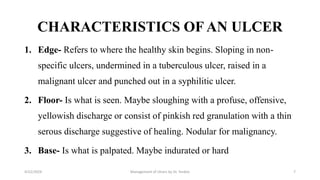 Management of cutaneous ulcers by Dr. Terdoo M.I .pptx