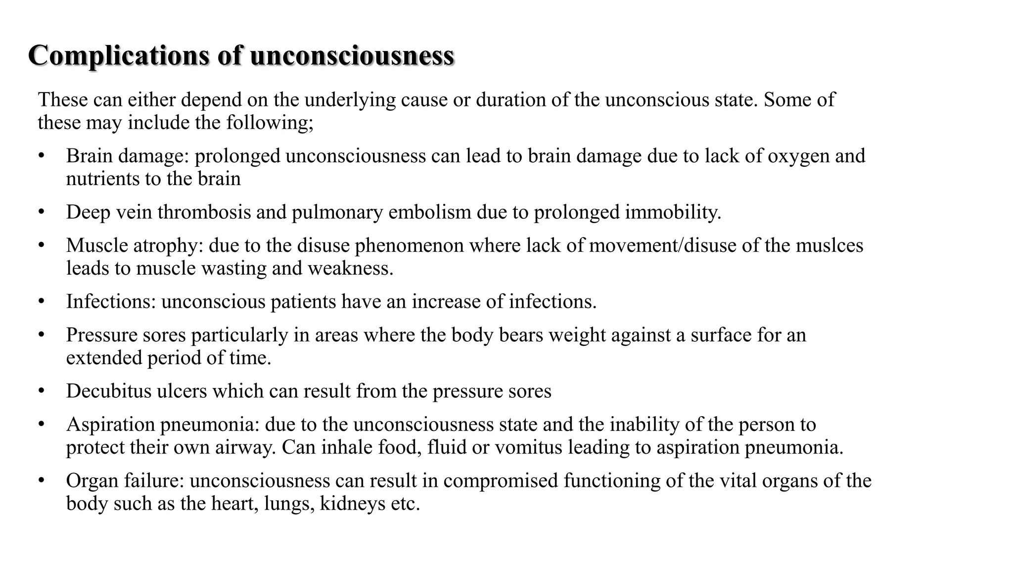 MANAGEMENT OF UNCONCIOUS PATIENT IN EMERGENCY | PPTX