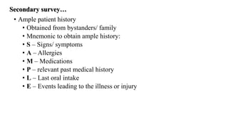 MANAGEMENT OF UNCONCIOUS PATIENT IN EMERGENCY | PPTX