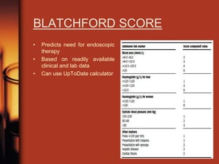 Management of upper gi bleed | PPTX