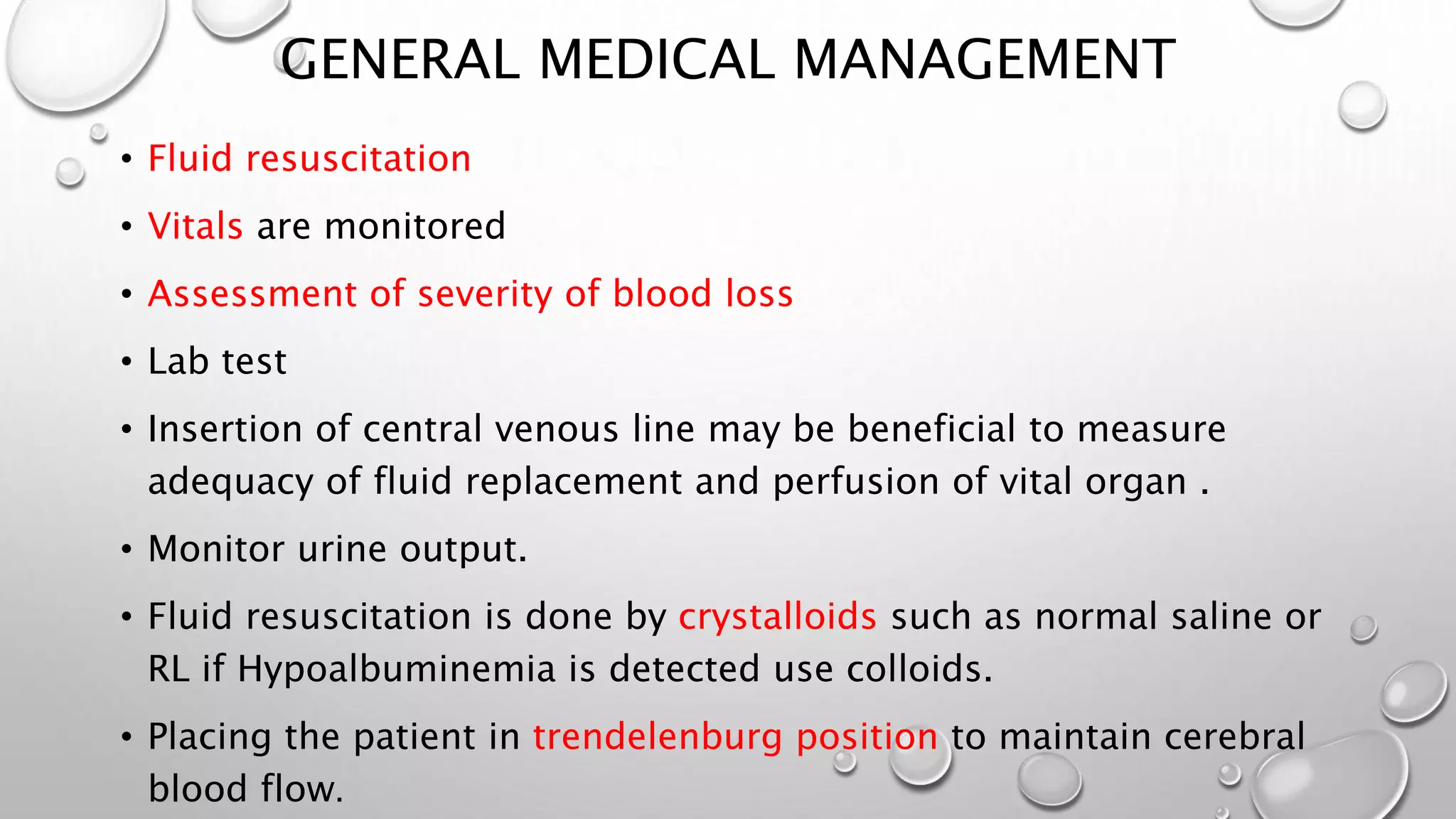 Management of upper gi bleeding | PPTX