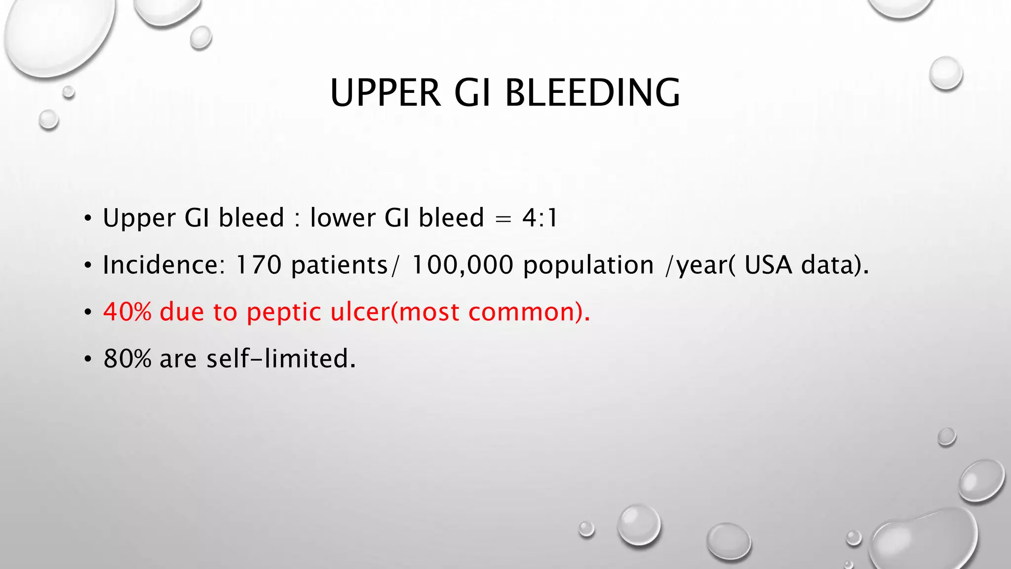 Management of upper gi bleeding | PPTX