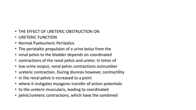 Management of upper urinary tract obstruction | PPT