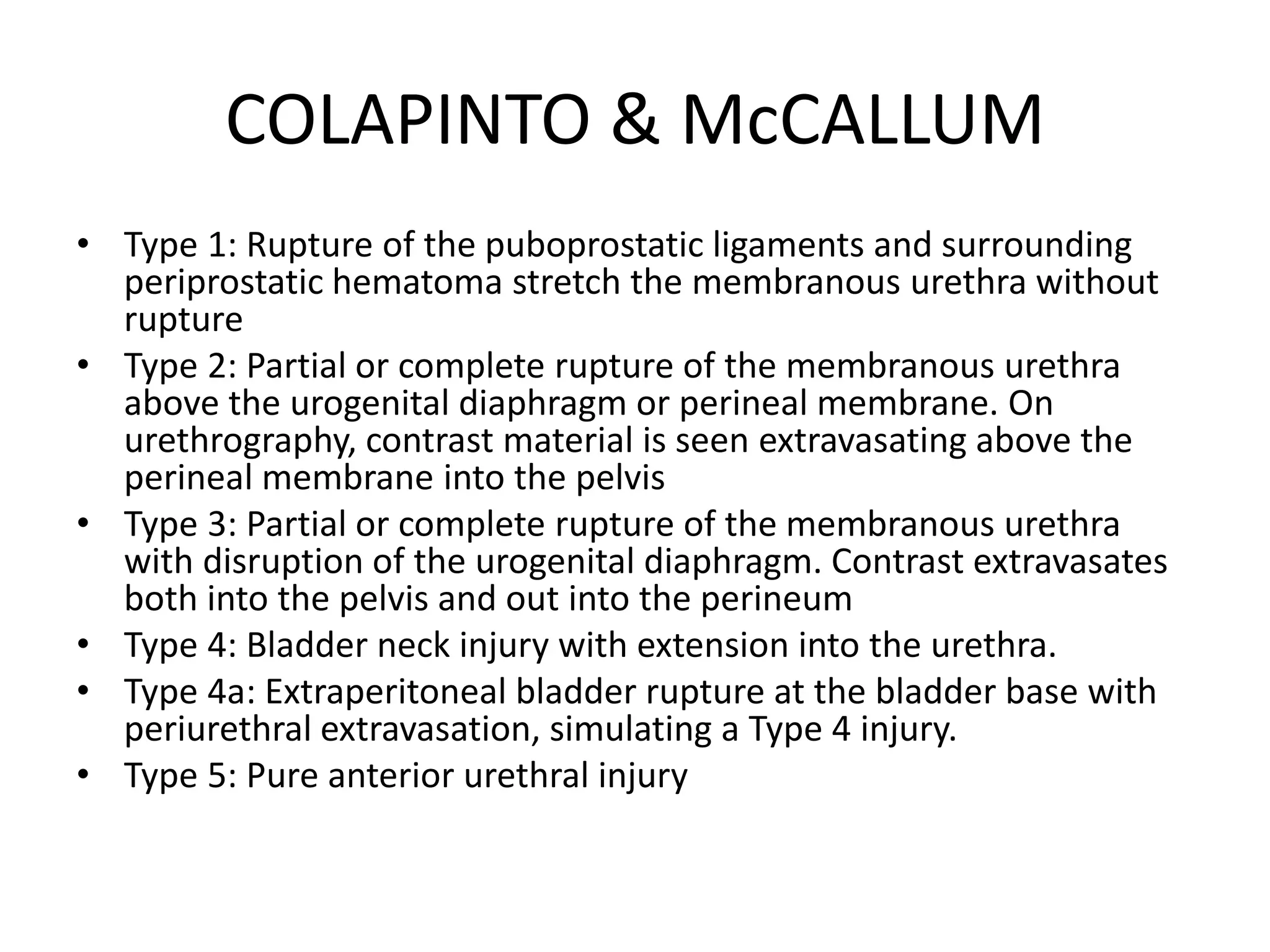 Management of urethral injury | PPTX