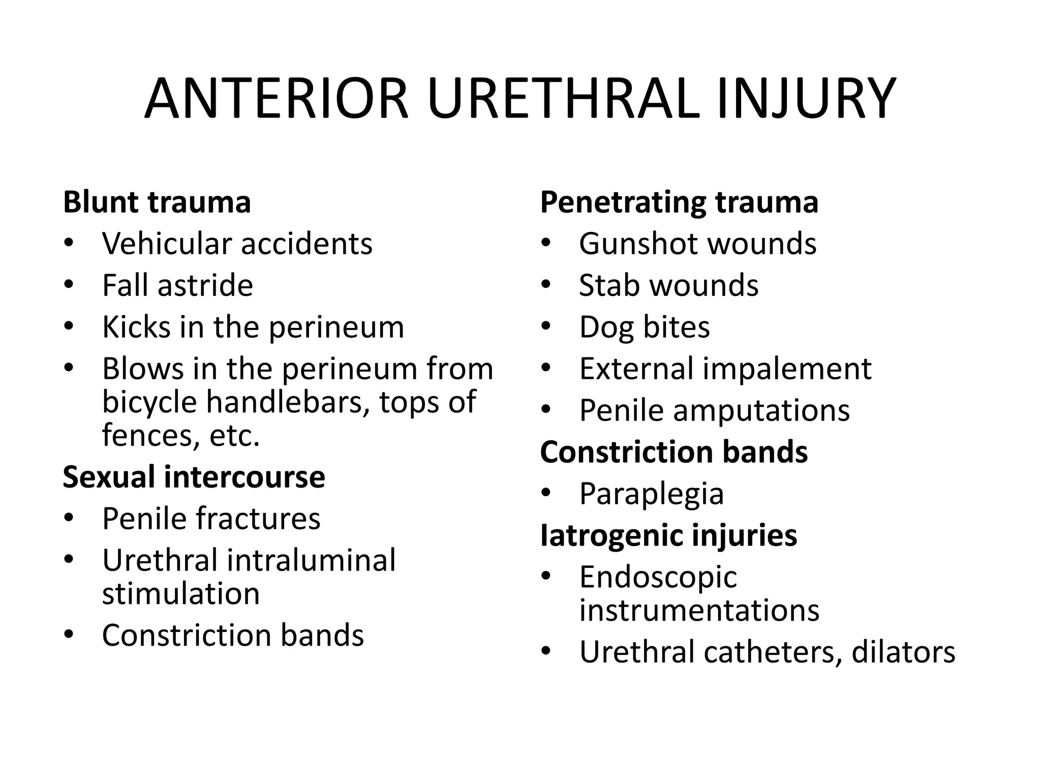 Management of urethral injury | PPTX