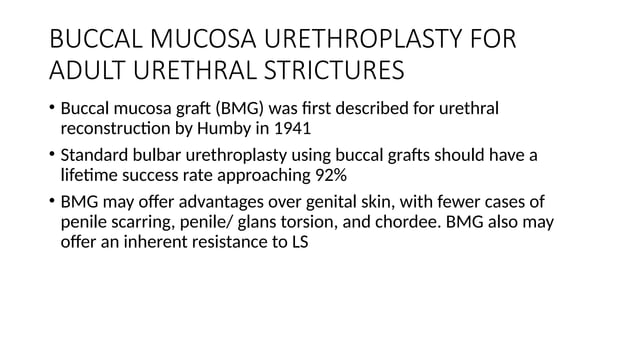 Presentation on Management of Urethral Strictures.pptx