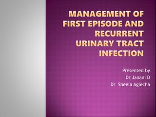 Management of uti (1) | PPTX