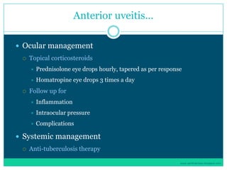 Management of uveitis | PPTX