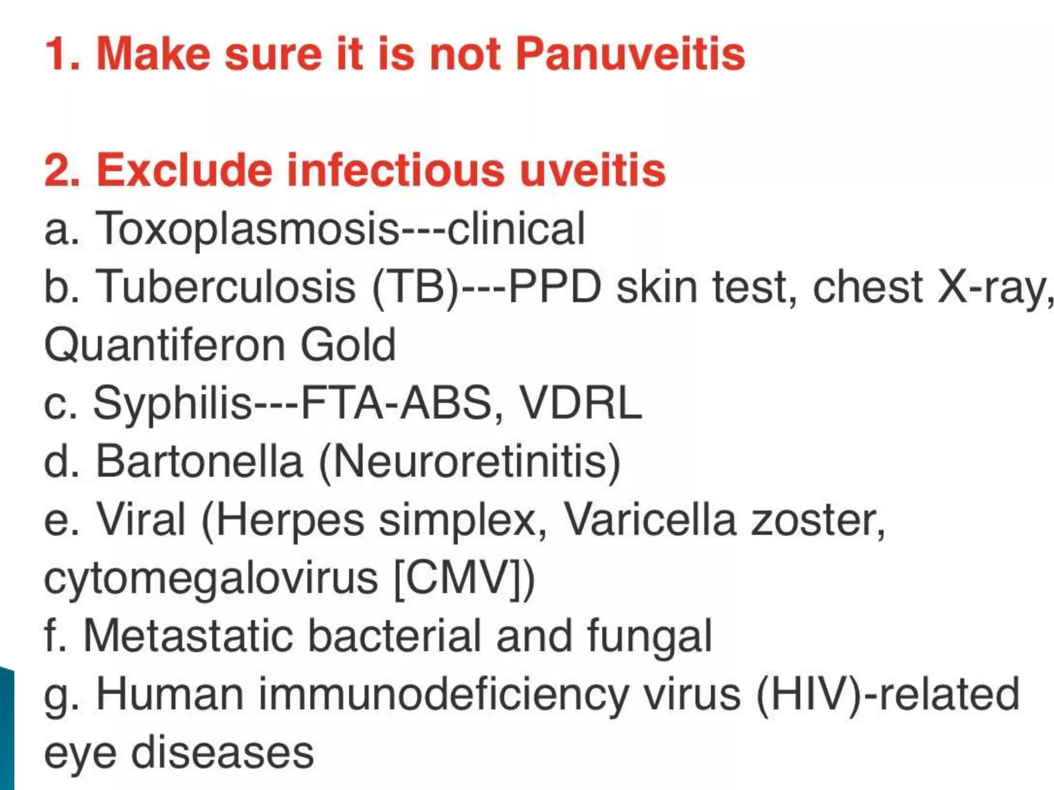 Management of uveitis | PPTX