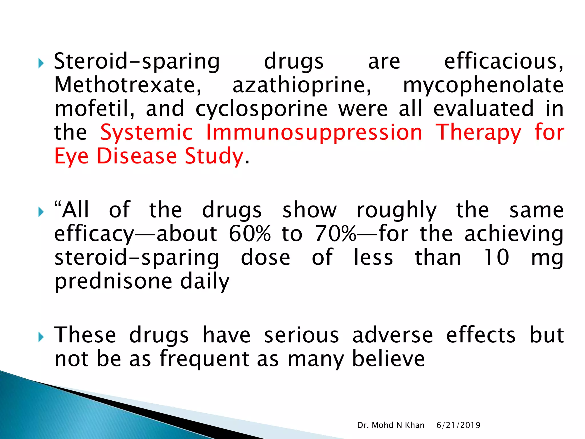 Management of uveitis | PPTX