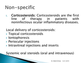 Management of uveitis | PPTX