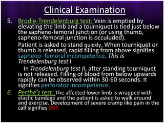 Trendelenburg Test For Varicose Veins