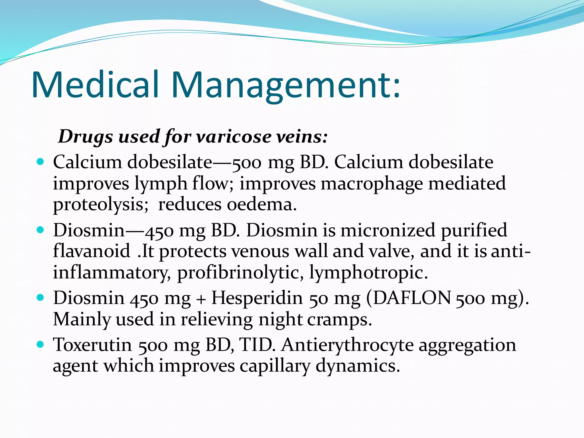 Management of varicose veins | PDF