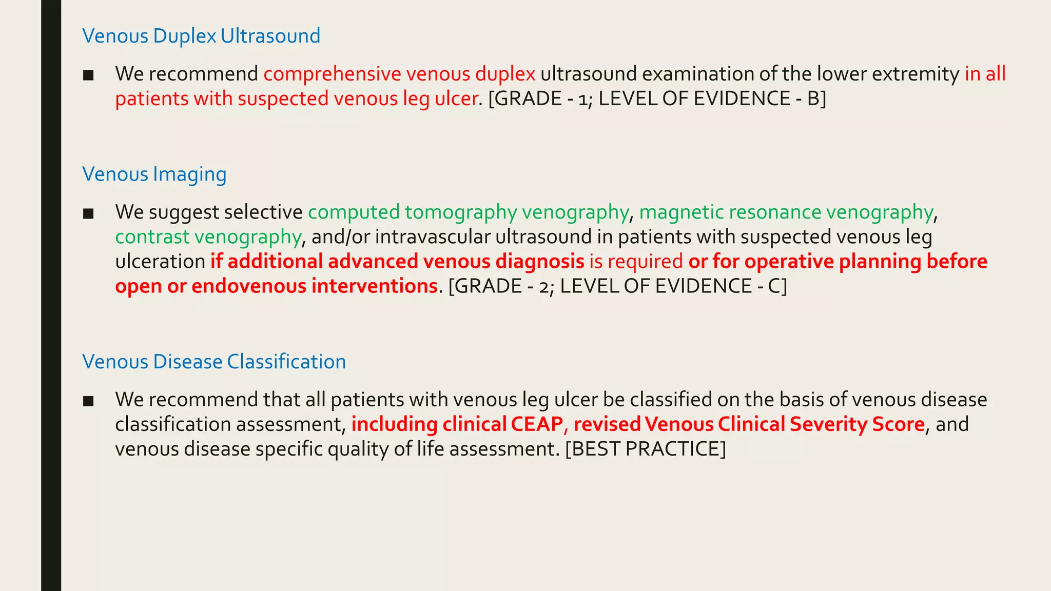 Management of venous ulcer | PPTX
