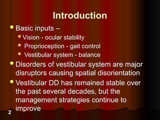 Comprehensive Management Strategies for Vestibular Disorders and ...