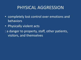 Management of violent patient in emergency | PPTX