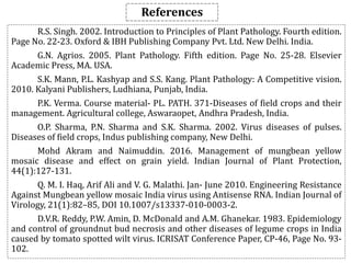 Doctoral seminar: Management of viral diseases in pulses and oilseeds ...