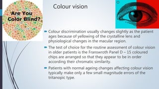 Management of visual problems of Aging by Ashith Tripathi | PPTX