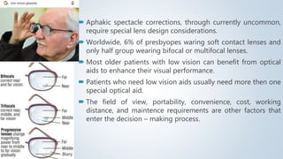 Management of visual problems of Aging by Ashith Tripathi | PPTX