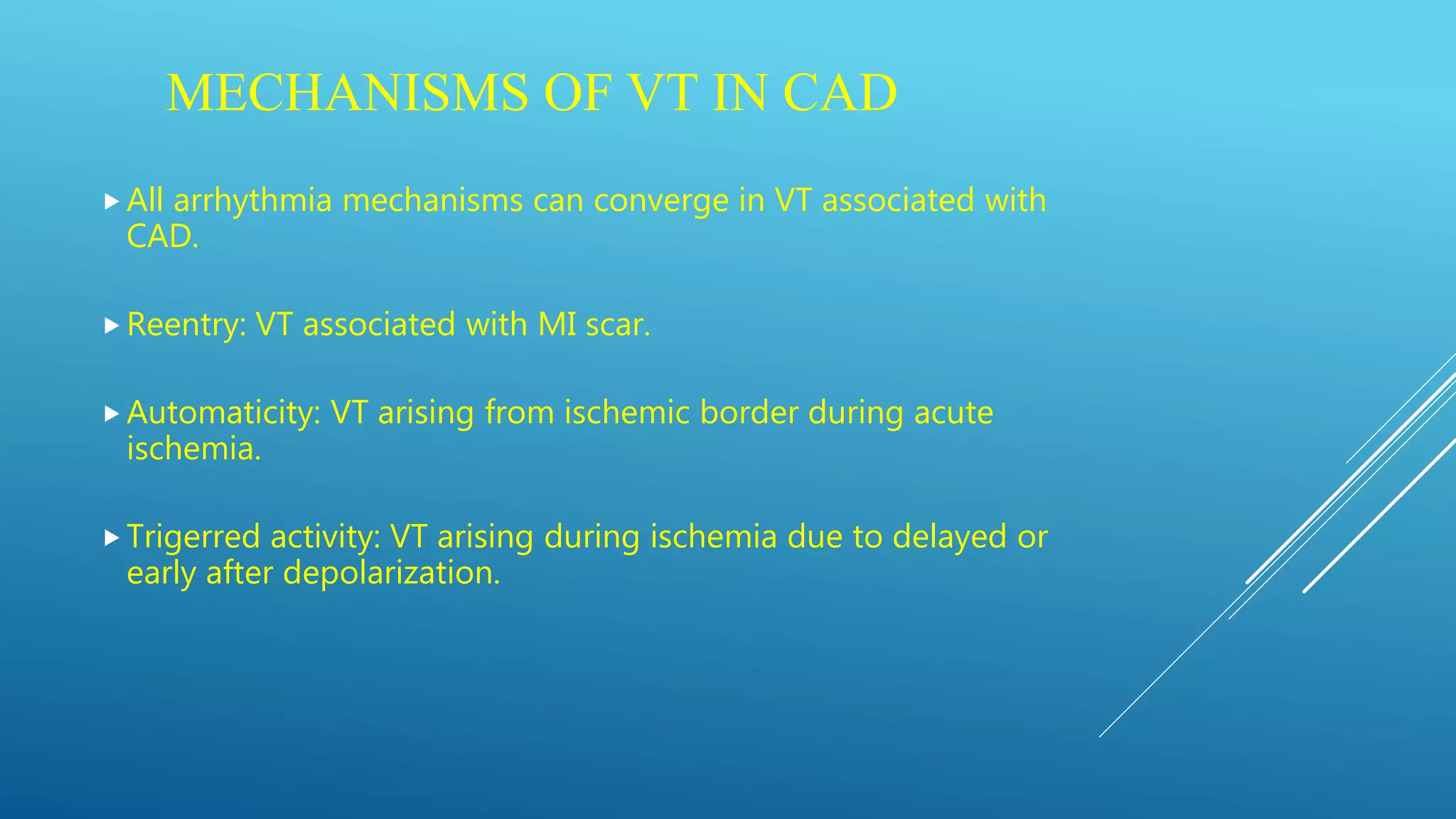 Management of VENTRICULAR TACHYCARDIA (VT) | PPTX