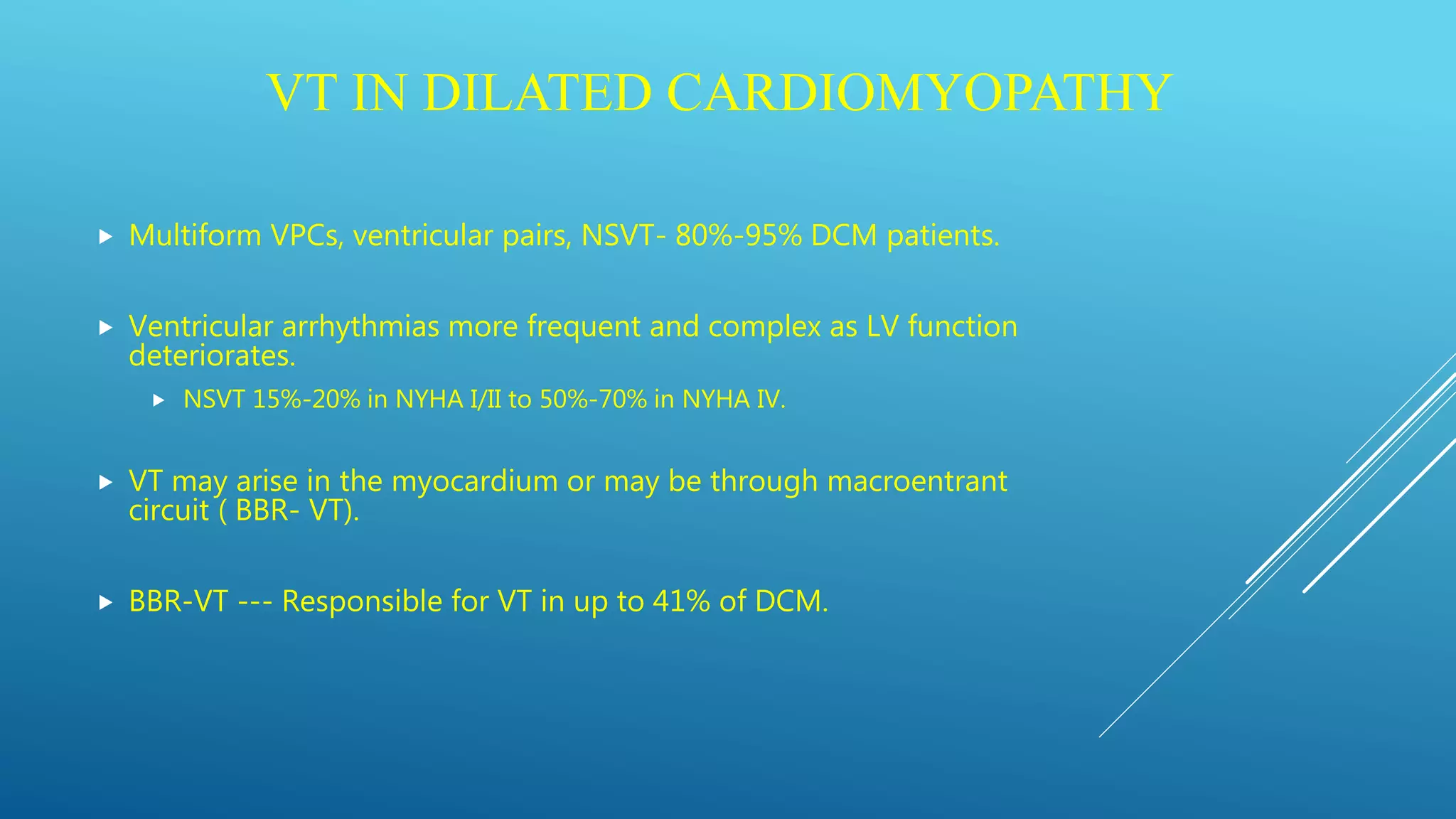 Management of VENTRICULAR TACHYCARDIA (VT) | PPTX