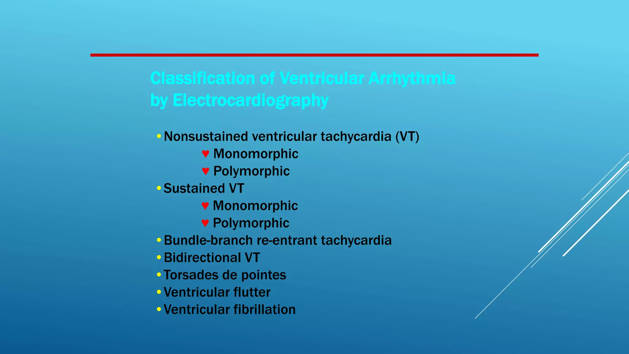 Management of VENTRICULAR TACHYCARDIA (VT) | PPTX