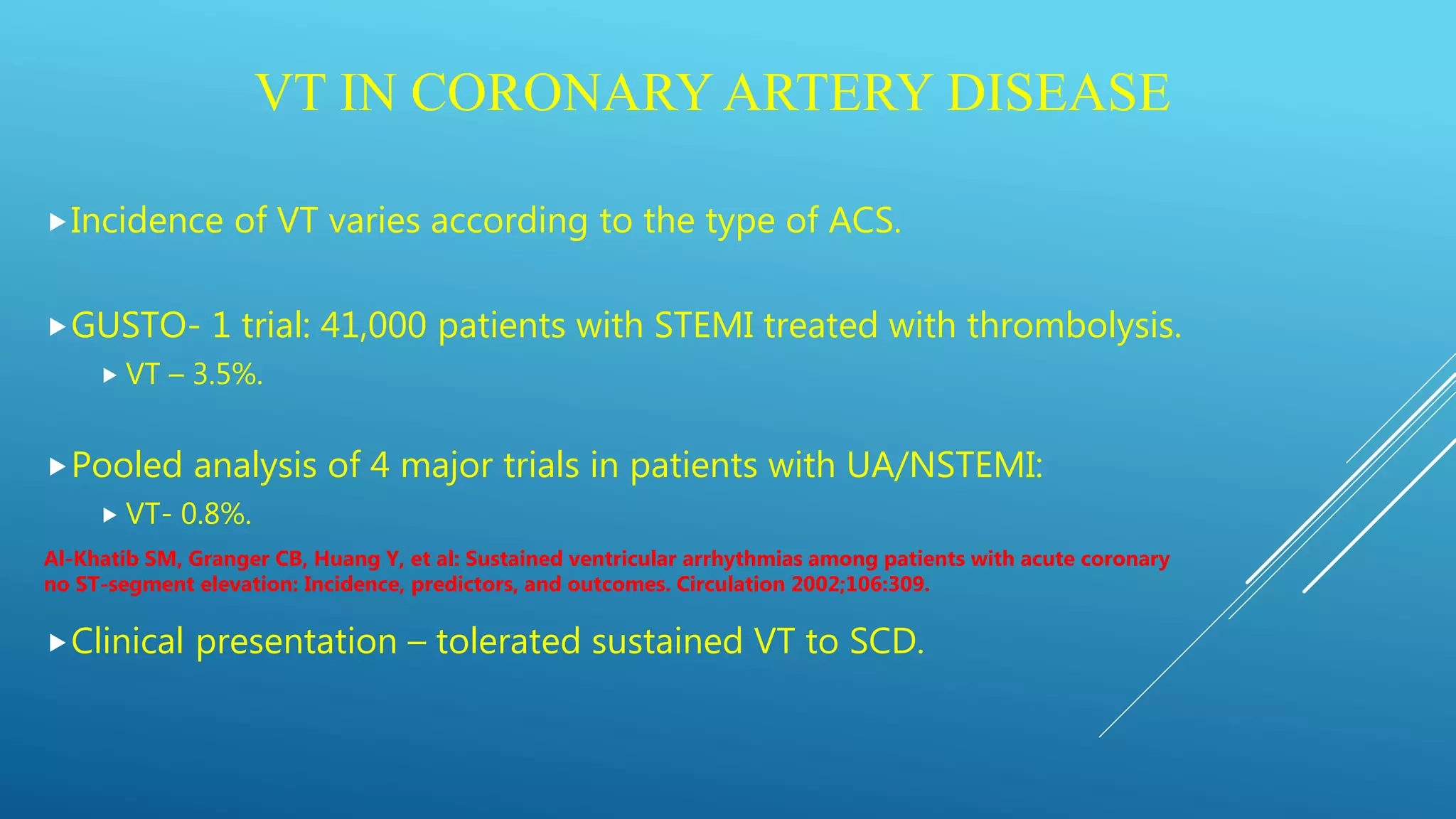 Management of VENTRICULAR TACHYCARDIA (VT) | PPTX