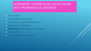 Management of VENTRICULAR TACHYCARDIA (VT) | PPTX