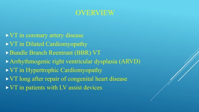 Management of VENTRICULAR TACHYCARDIA (VT) | PPTX | Heart and ...