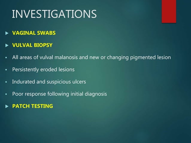 Management of vulval itching caused by benign vulval22 | PPT