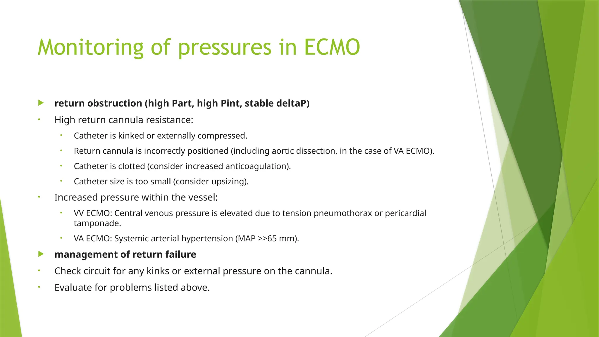 management of Veno Venous ECMO presentation | PPTX