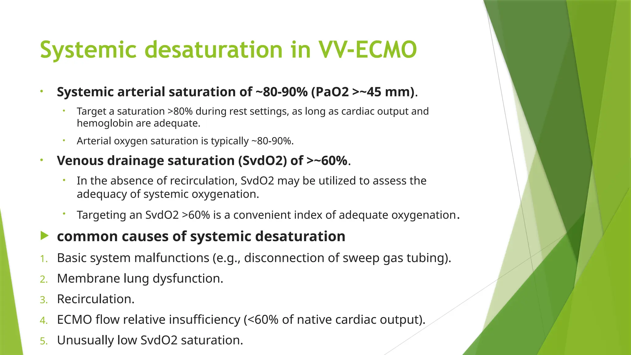 management of Veno Venous ECMO presentation | PPTX